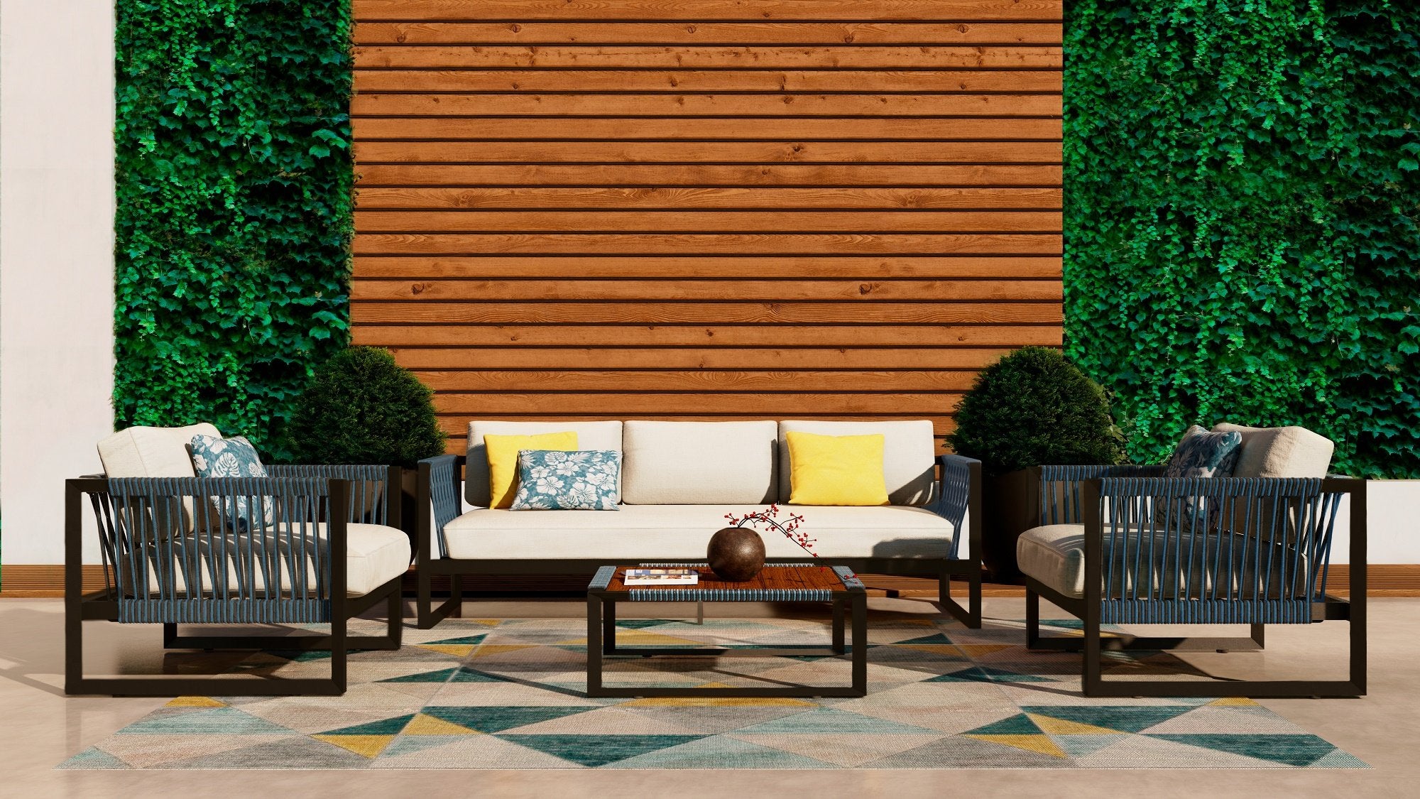 LIVING MONTBLANC DE 04 PIEZAS “CAVANNI” (ENTREGA A 75 DIAS) – TBS