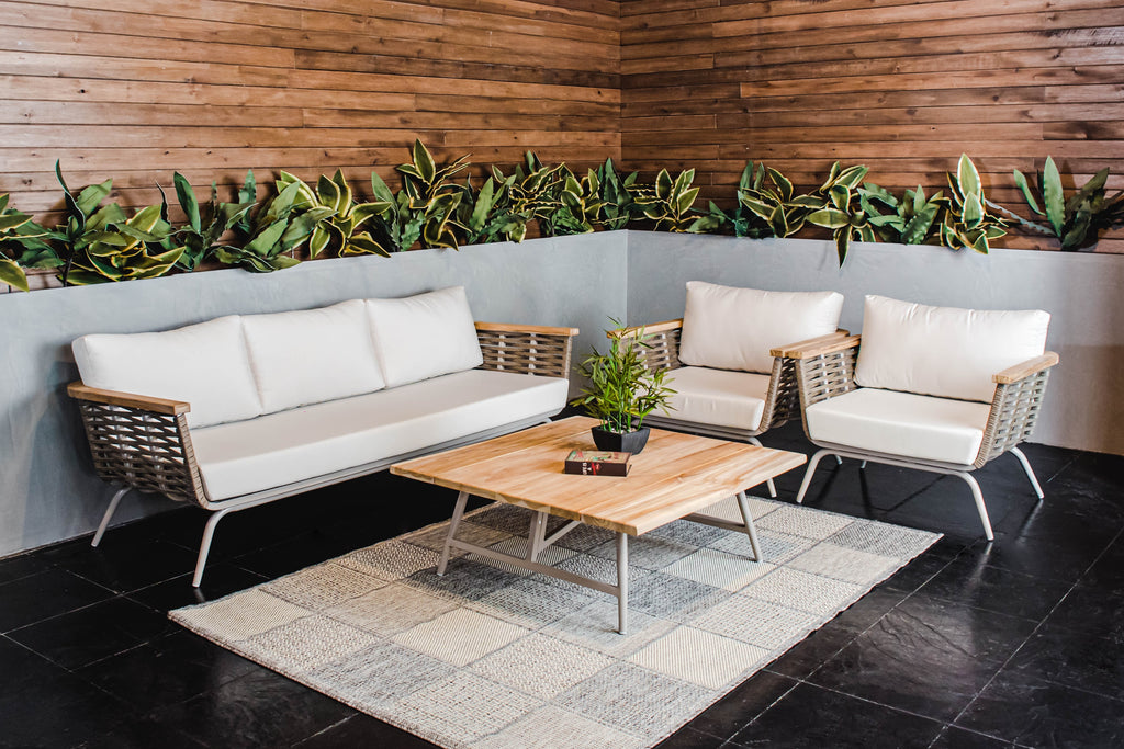 LIVING MONTECARLO TAUPE DE 04 PIEZAS “CAVANNI” – TBS