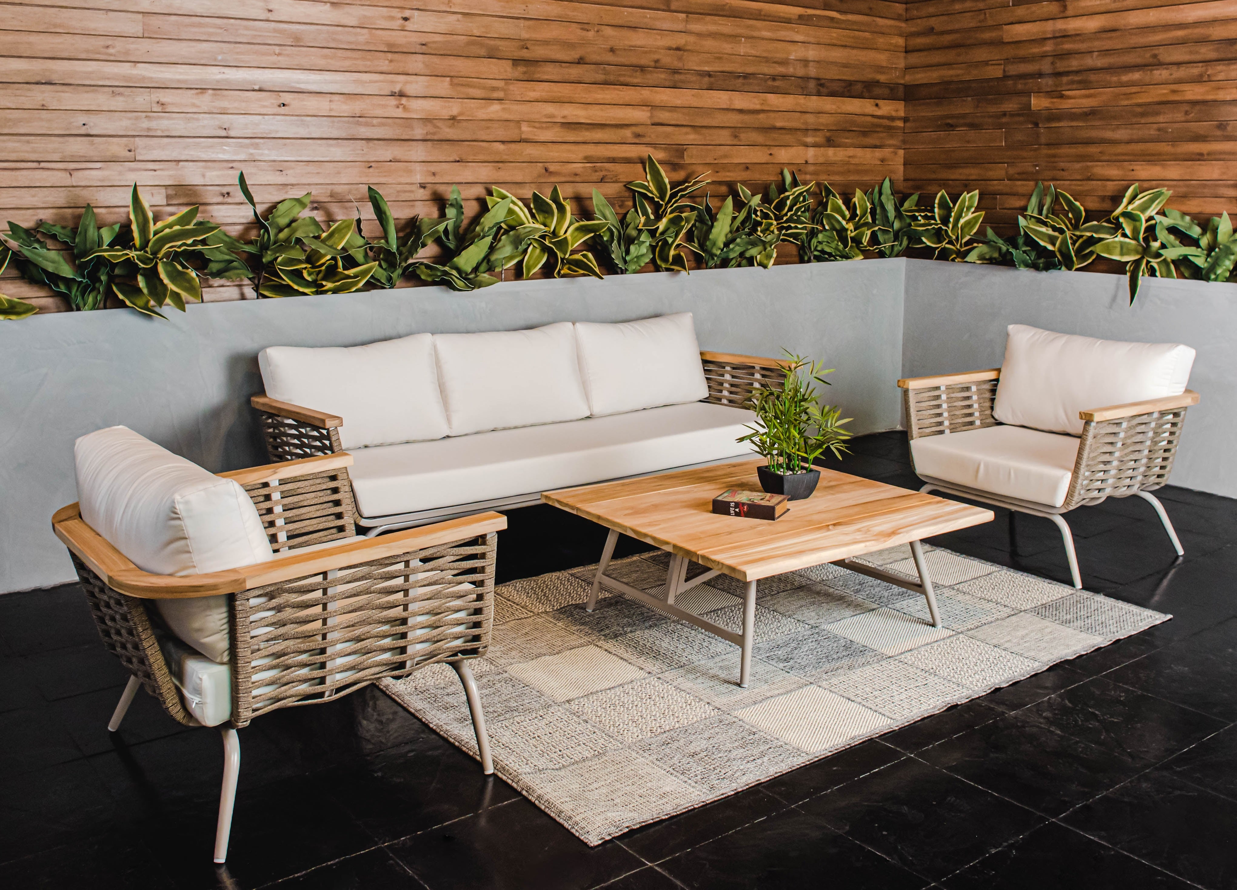 LIVING MONTECARLO TAUPE DE 04 PIEZAS “CAVANNI” (PROMOCION 15% DE DESCU ...